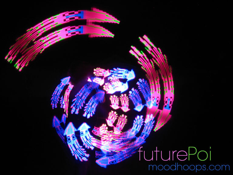 FuturePoi - LED smart poi, by Moodhoops.com