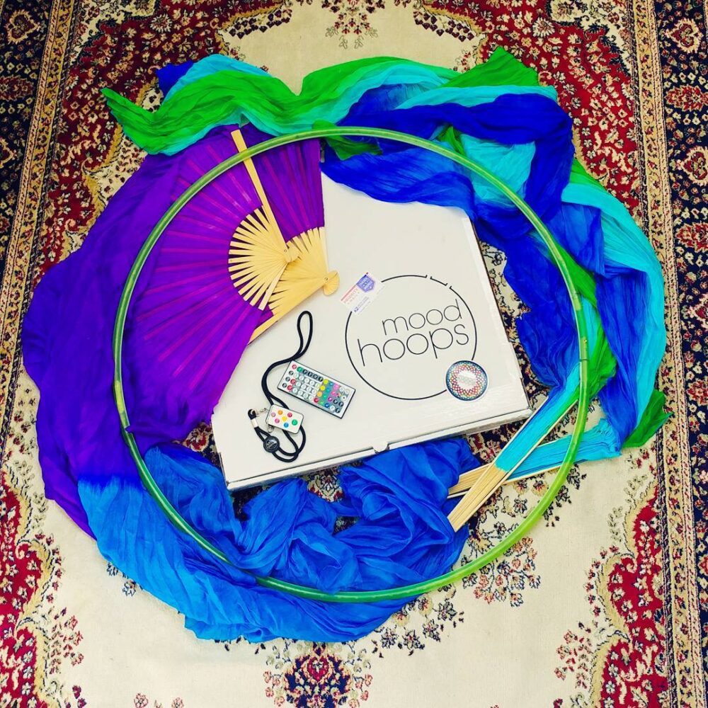 Silk Veil Fans | Elegant Dance and Flow Fans | MoodHoops