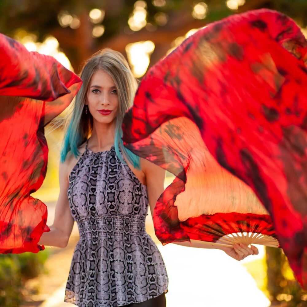 Lava Silk Veil Fans - Festival Flow - Moodhoops.com