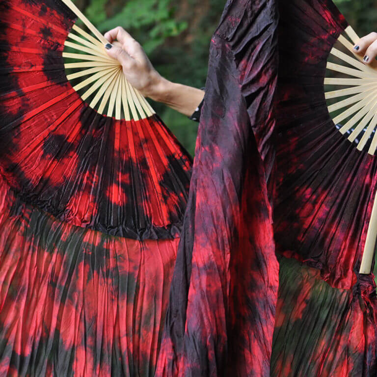 Silk Veil Fans | Elegant Dance and Flow Fans | MoodHoops