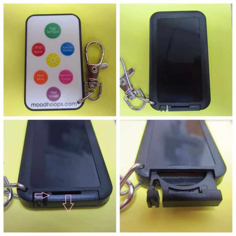 How to open remote control battery compartment