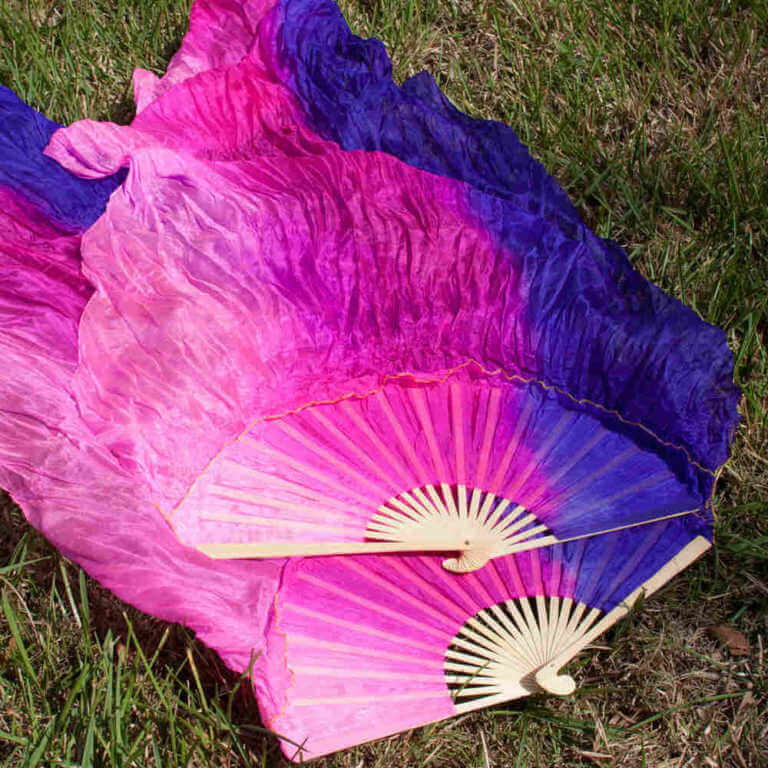 Silk Veil Fans | Elegant Dance and Flow Fans | MoodHoops