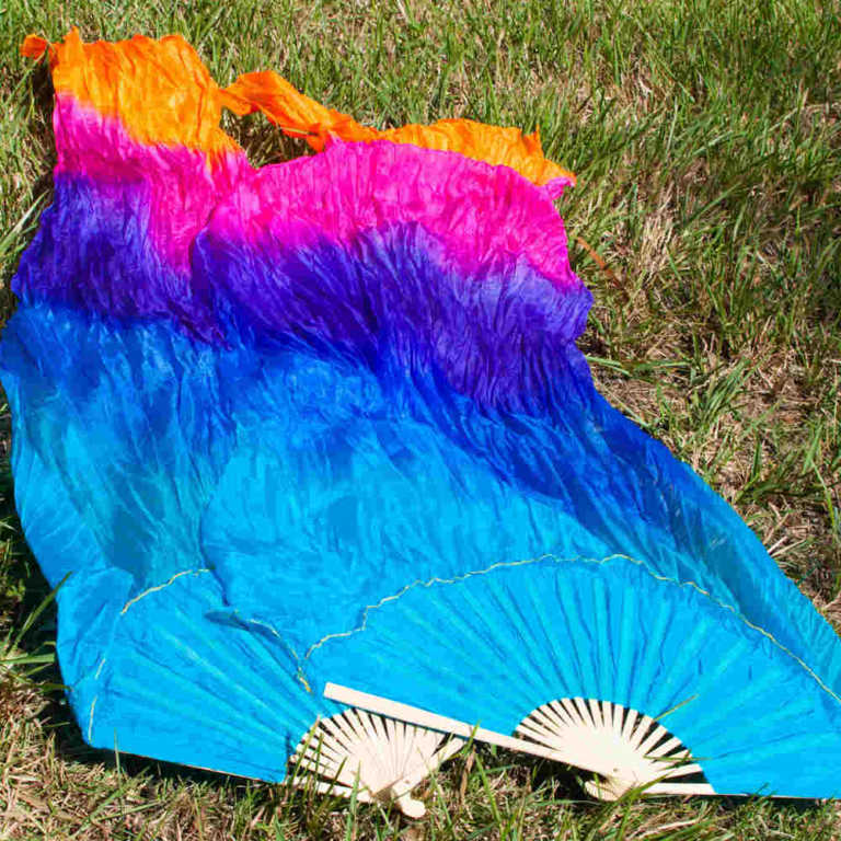 Silk Veil Fans | Elegant Dance and Flow Fans | MoodHoops
