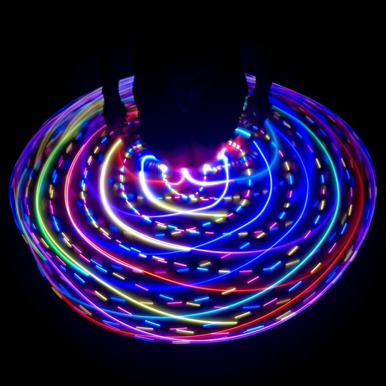 Blaze LED hoop - LED Hoops by MoodHoops.com