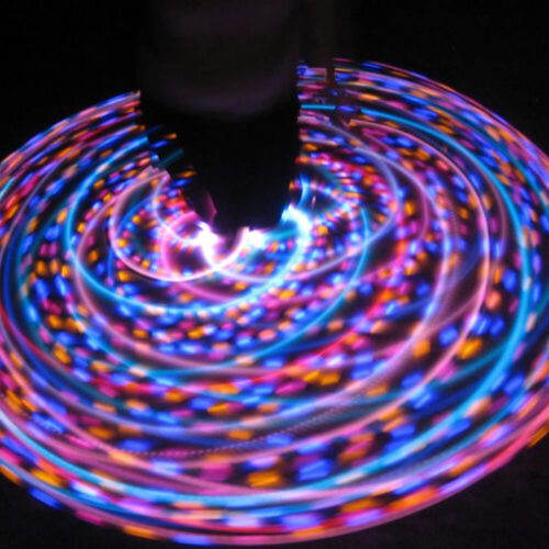 LED Mini hoops - Hooping Double & Minis - Moodhoops LED hula hoops